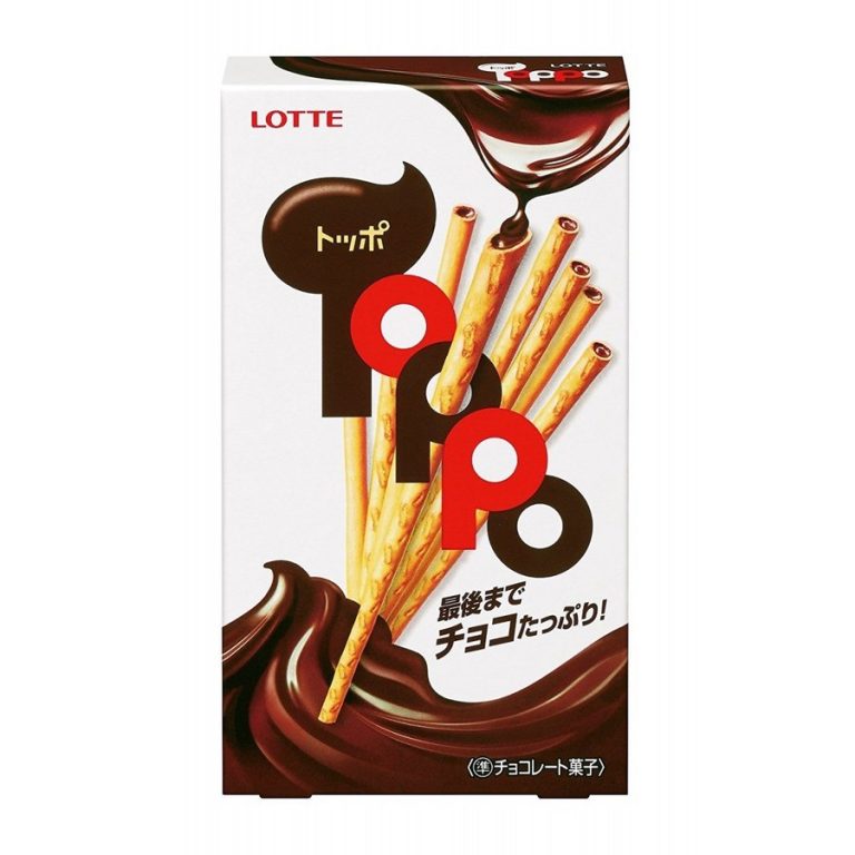 日本Lotte乐天Toppo巧克力夹心饼干棒72g/Lotte Toppo Chocolate Biscuits Sticks 72g ...