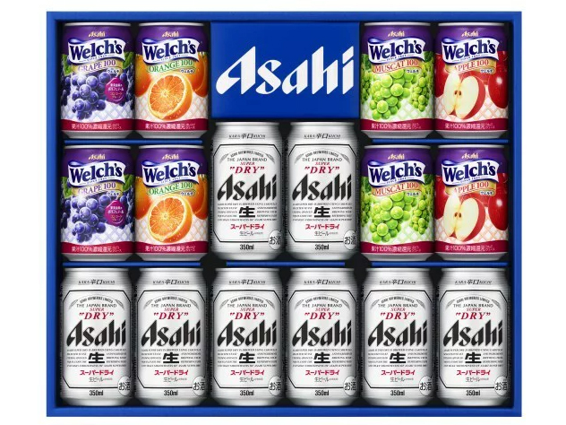 日本Asahi“生”字酒啤酒+果酒礼盒装/Asahi Alcohol Gift Box 3.1KG – Orange Go